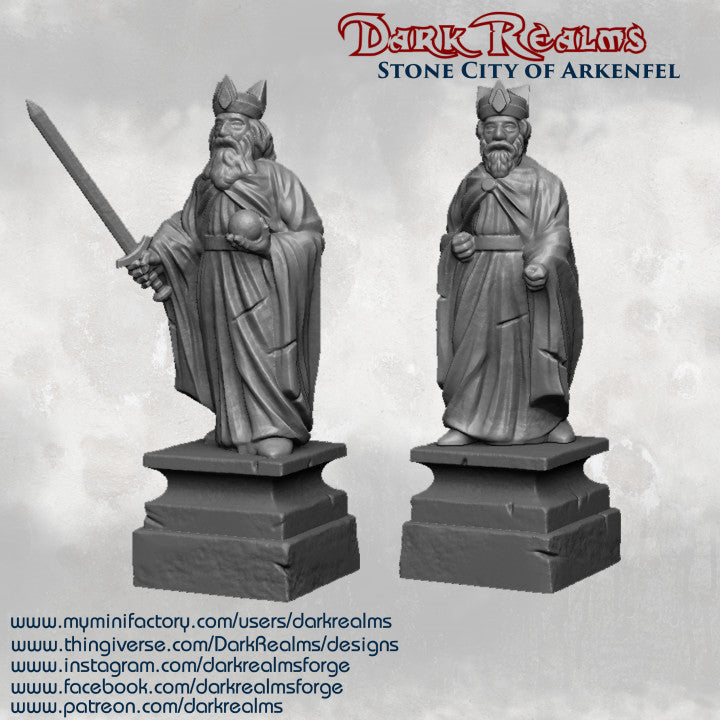 "Gondor", Statues intacts – Salaise Print Studio