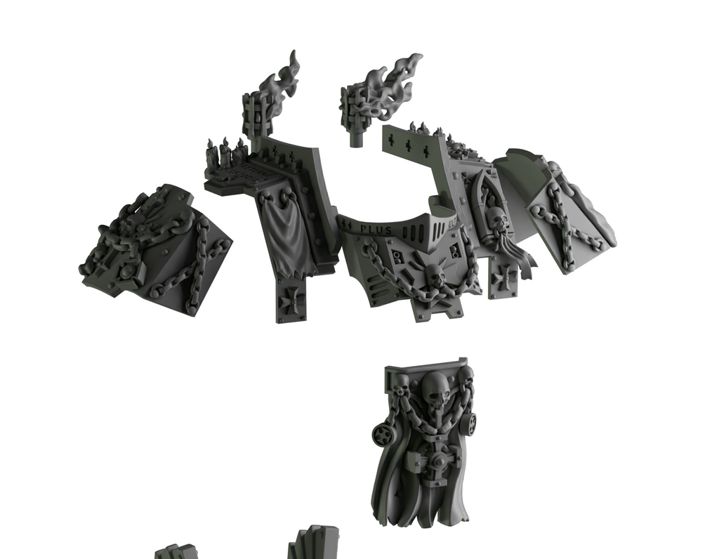 "bitz résine" Armure de l'ancienne machine 1 – Salaise Print Studio